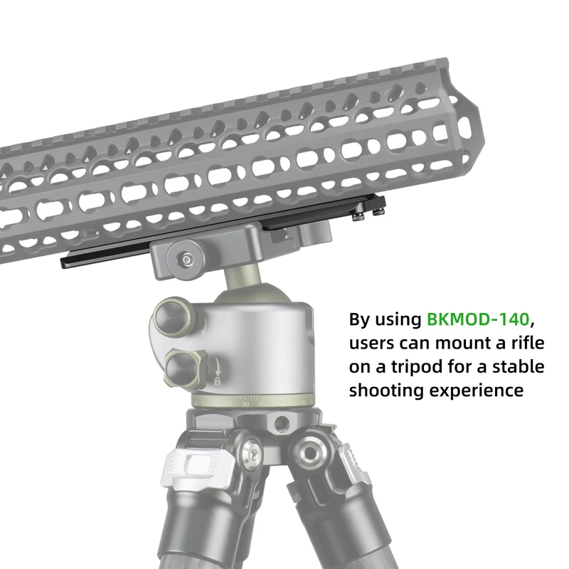Keymod Rail Tripod Plate Adapter Mount BKMOD-140 with Safety Stop ...